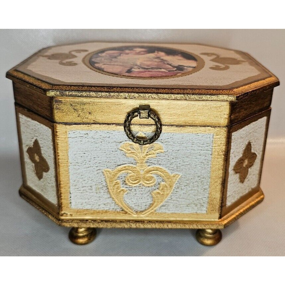 Oscar Heiss | Storage & Organization | Vintage Gold Leaf French ...